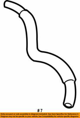 44348-33240 Toyota Hose, oil reservoir to pump, no.1 4434833240, New ...