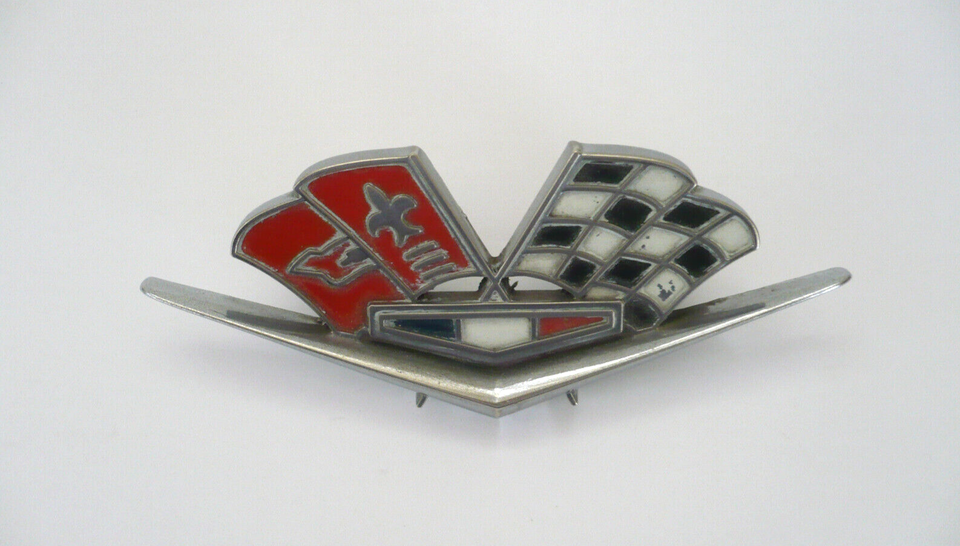 1963-1966 Corvette Front Fender Cross Flag Emblem | eBay