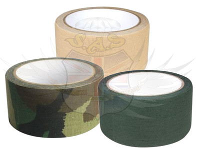 Camo Sniper Tape 50mm Fabric US Woodland, Desert Tan, Green, Ghillie ...