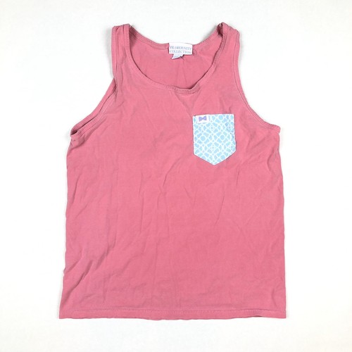Fraternity Collection Tank Top Medium Pink Blue Bow Tie Prep Preppy ...