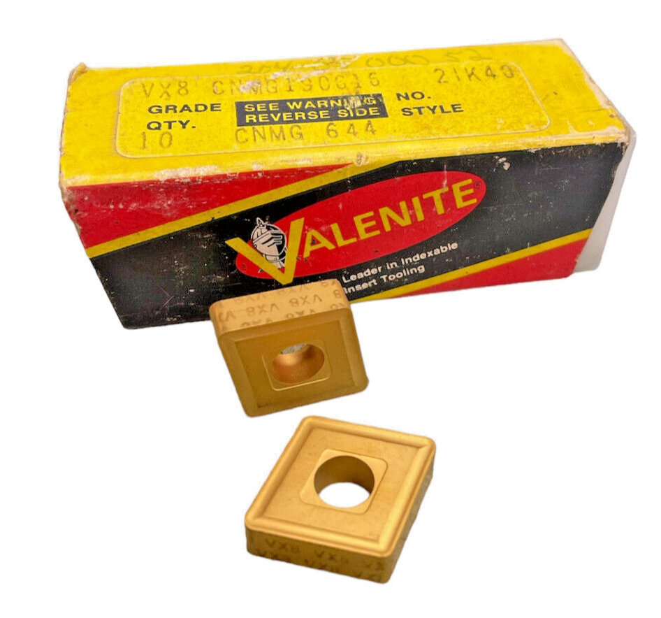 (10 Pcs) Valenite CNMG 644 Grade: VX8 Carbide Inserts | eBay