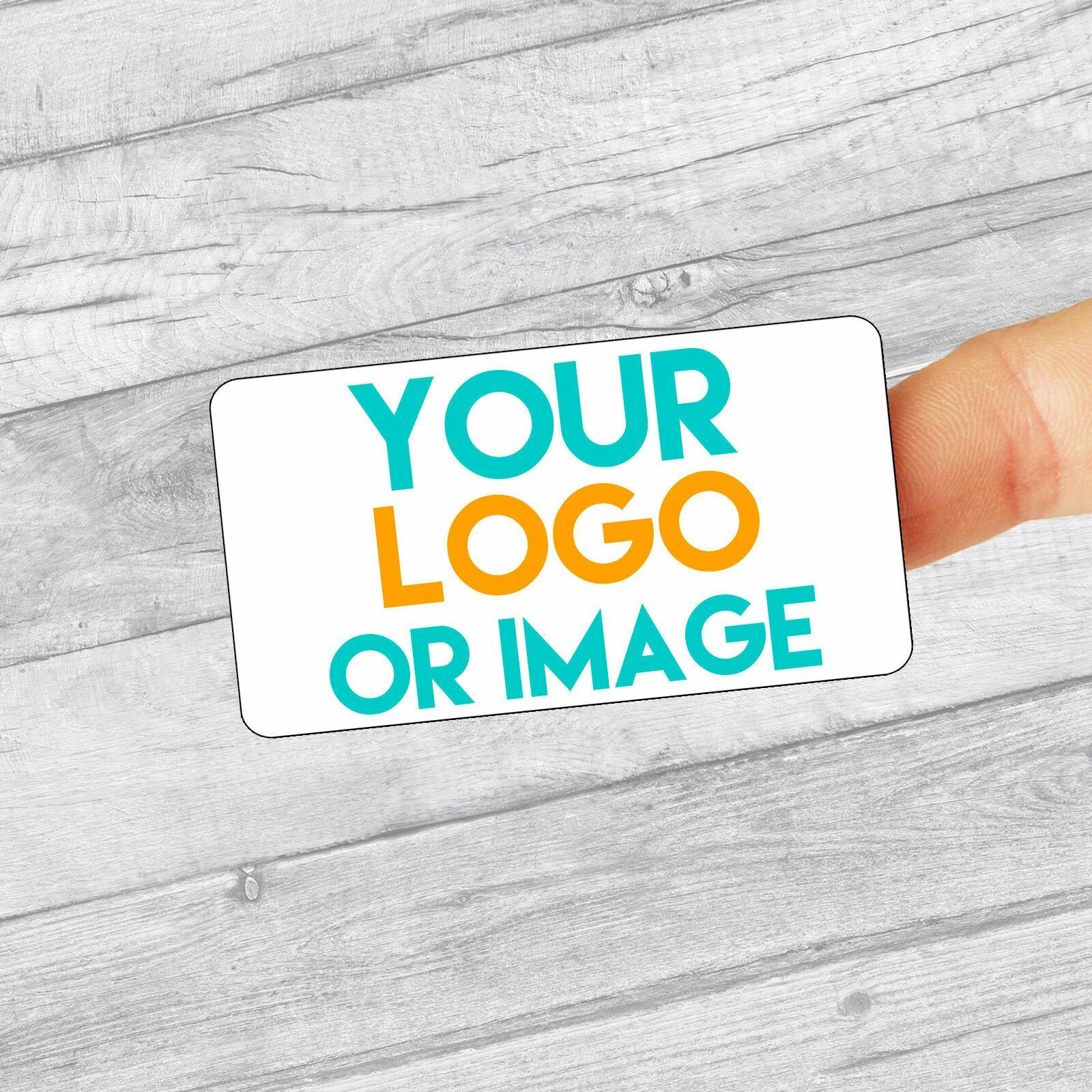 Personalised Custom Logo Large Stickers/Address Labels 64x34mm | eBay