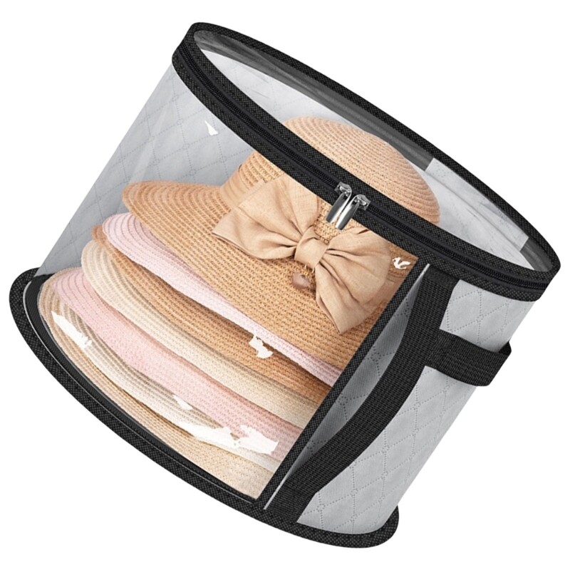 Practical Hat Storage Solution Dust proof Bucket For Home Travel And ...