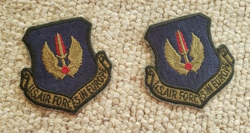 Vintage US AIR FORCE US Air Forces In Europe Patch USAF lot of 2 ...