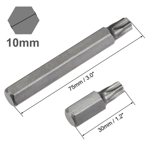 40-Piece Combination Hex Torx and Spline Socket Bits Set Metal Storage ...