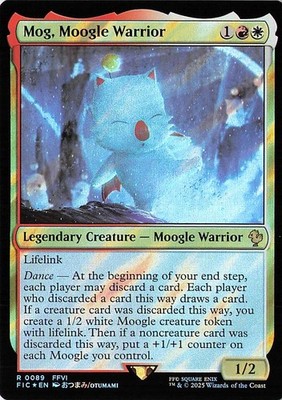 Mog, Moogle Warrior (Surge Foil) R Commander: FINAL FANTASY 89 NM | eBay