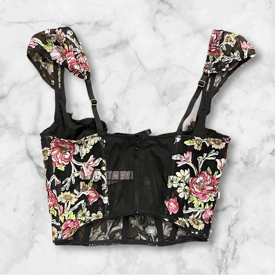 Victoria Secret Corset Top Floral