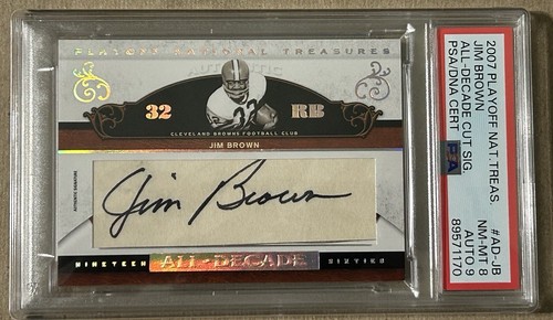 2007 Playoff National Treasures - All Decade Signatures Jim Brown AUTO ...
