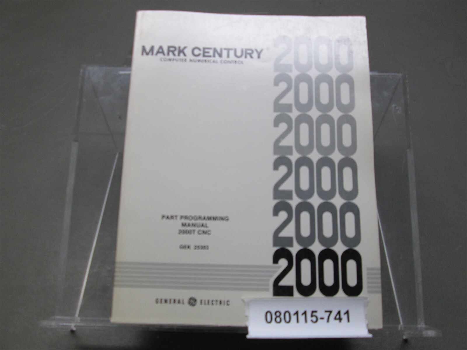GE Mark Century 2000 GEK-25383D CNC Part Programming Manual | eBay