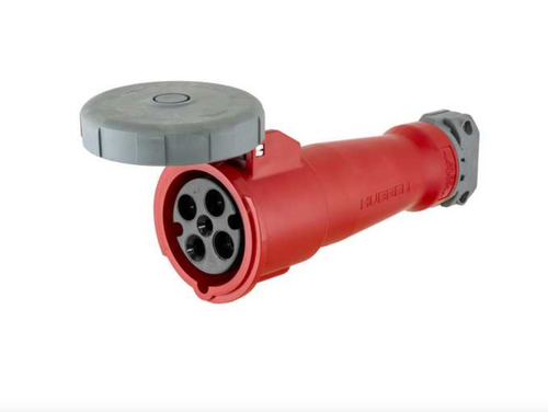 Hubbell HBL4100C7W 3 Pole, 4 Wire, 100A, 3 Phase, 480V Pin and Sleeve ...