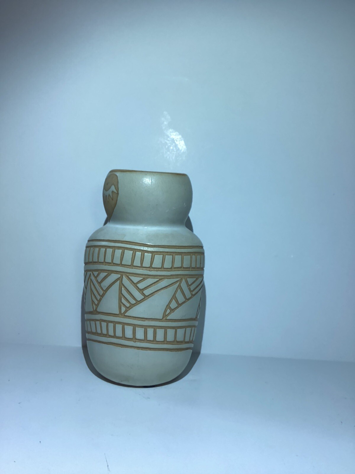 Vintage Anthropology 5” Vase. Hopi Shah Pottery Art. Made in Vietnam ...