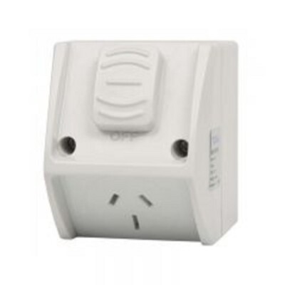 TESLA Weatherproof Socket Single - 10 Amp - Neon Rated Voltage 250V ...