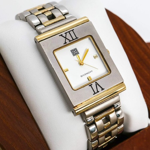 Givenchy Square Vintage Quartz Watch White Dial Used Waterproof | eBay