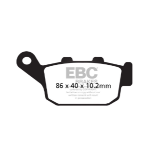 FITS TRIUMPH Daytona 675 2006 - 2011 2012 Rear EBC FA140HH Sintered ...