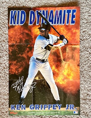 Ken Griffey Jr. Kid Dynamite Kellogg's Poster - 1993 Vintage - HOF MLB ...