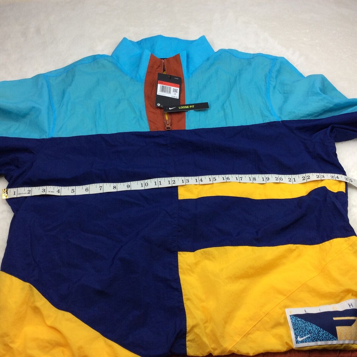 Nike Flight Basketball Half Zip Jacket Blue Yellow CN8508 Nike Flight Basketball Half Zip Jacket Blue Yellow CN8508