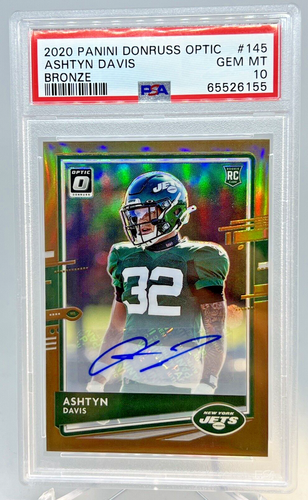 2020 Panini Donruss Optic Ashtyn Davis Bronze Autograph #145 PSA 10 Gem ...