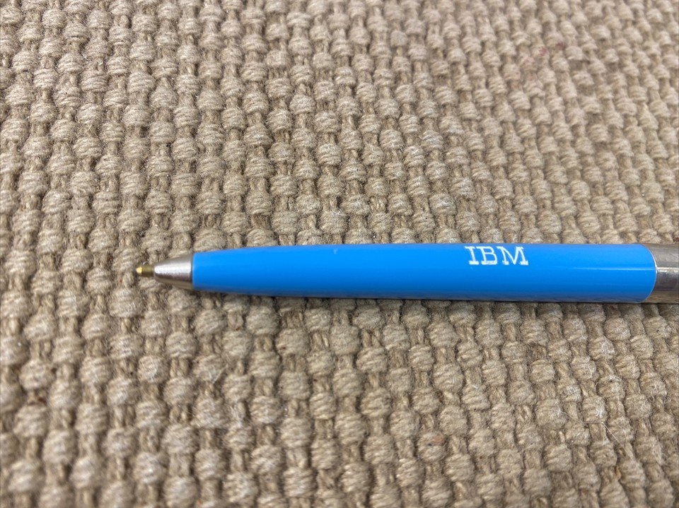 Vintage 1950’s IBM Logo Advertising Ruwe USA Baby Blue Pen RARE ...