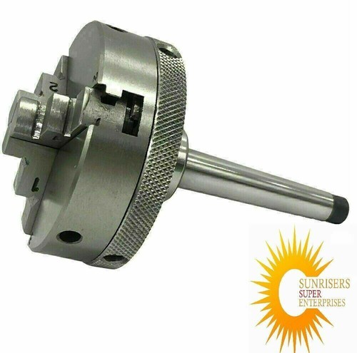 4 Jaw 2-1/2" 65mm Self Centering Mini Lathe Chuck & MT2 Drawbar - M10 x ...