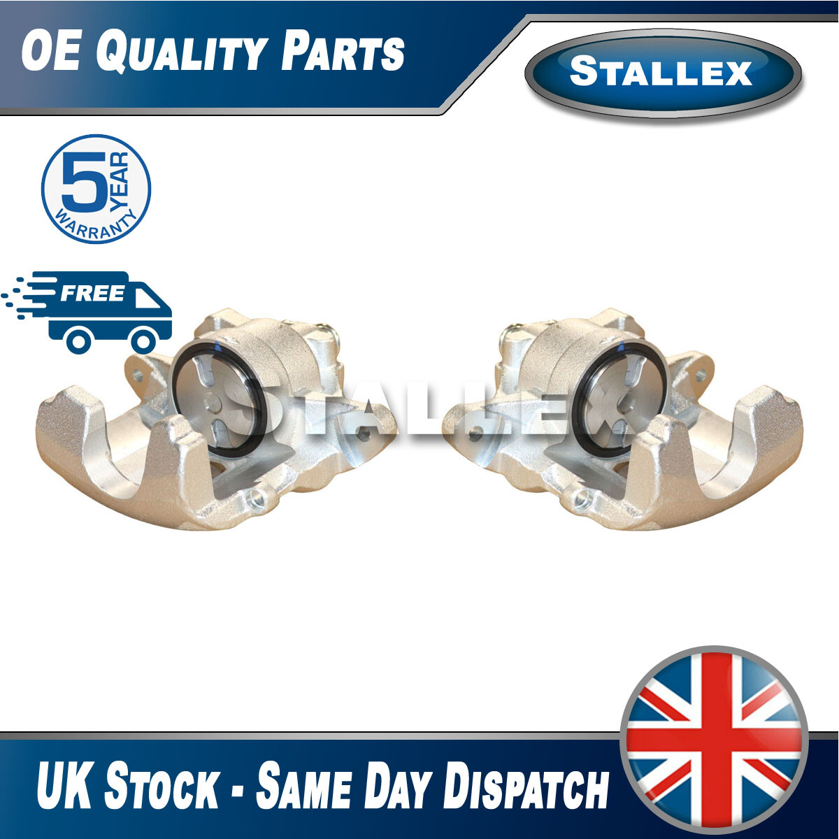 Fits Citroen C5 2001-2020 1.8 2x Brake Calipers Front Stallex 4400.L4 ...
