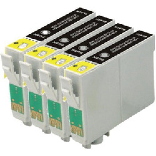 4 x Black Ink Cartridges Unbranded Generic For Epson 503XL Workforce ...