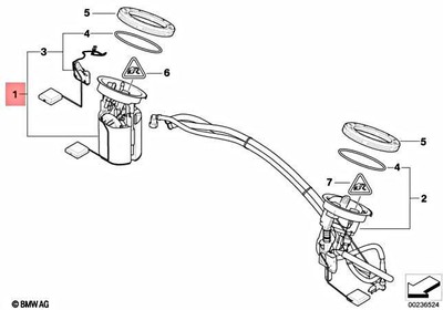 Genuine BMW M3 E90 E92 E93 Fuel Pump Level Sensor Repair Kit OEM ...