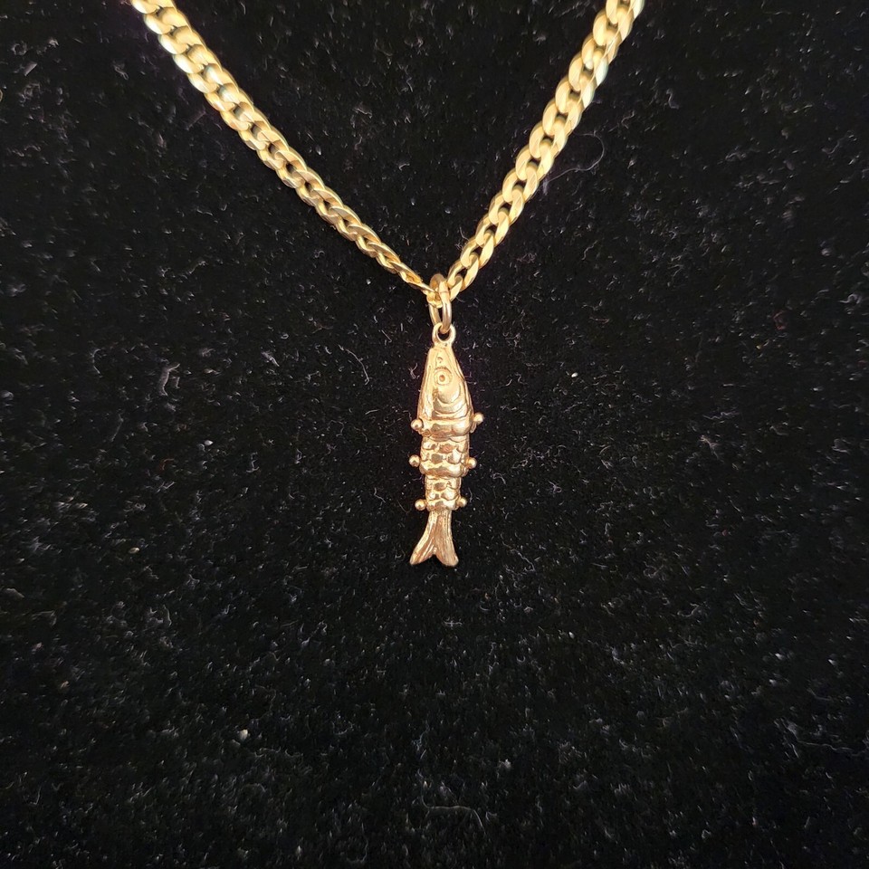Yellow Gold 14K - Fish Pendant Only -- Articulated - (Pre-owed) | eBay