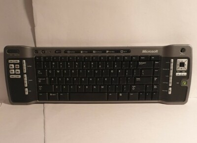 Microsoft 1044 Wireless Remote Keyboard, All in One Media Keyboard ...