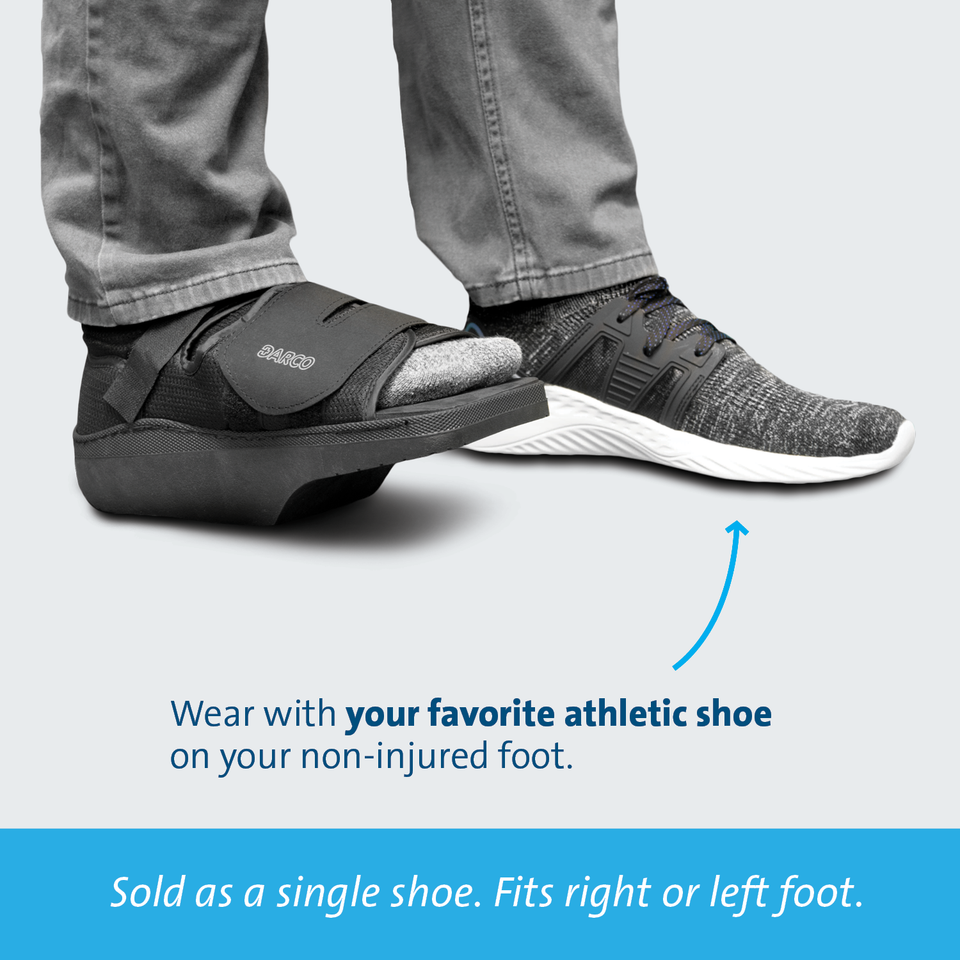 New - Large - Black DARCO OrthoWedge Healing Off-Loading Shoe Post-Op ...