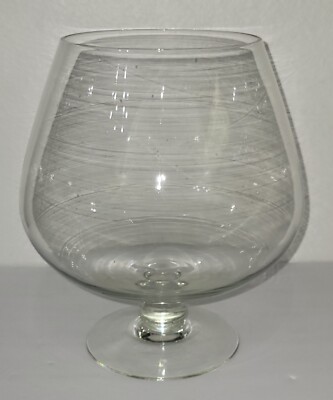 Vintage Large Oversized Glass Brandy Snifter 9.5 X 8" Decorative | eBay