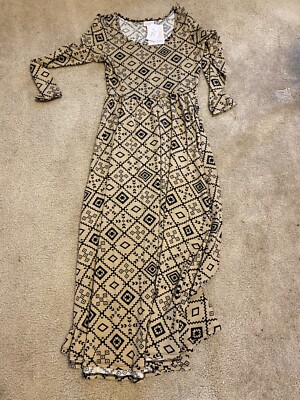 LuLaRoe Ryane Long Sleeve Empire Waist Dress XXS Geo Aztec Print NWT | eBay