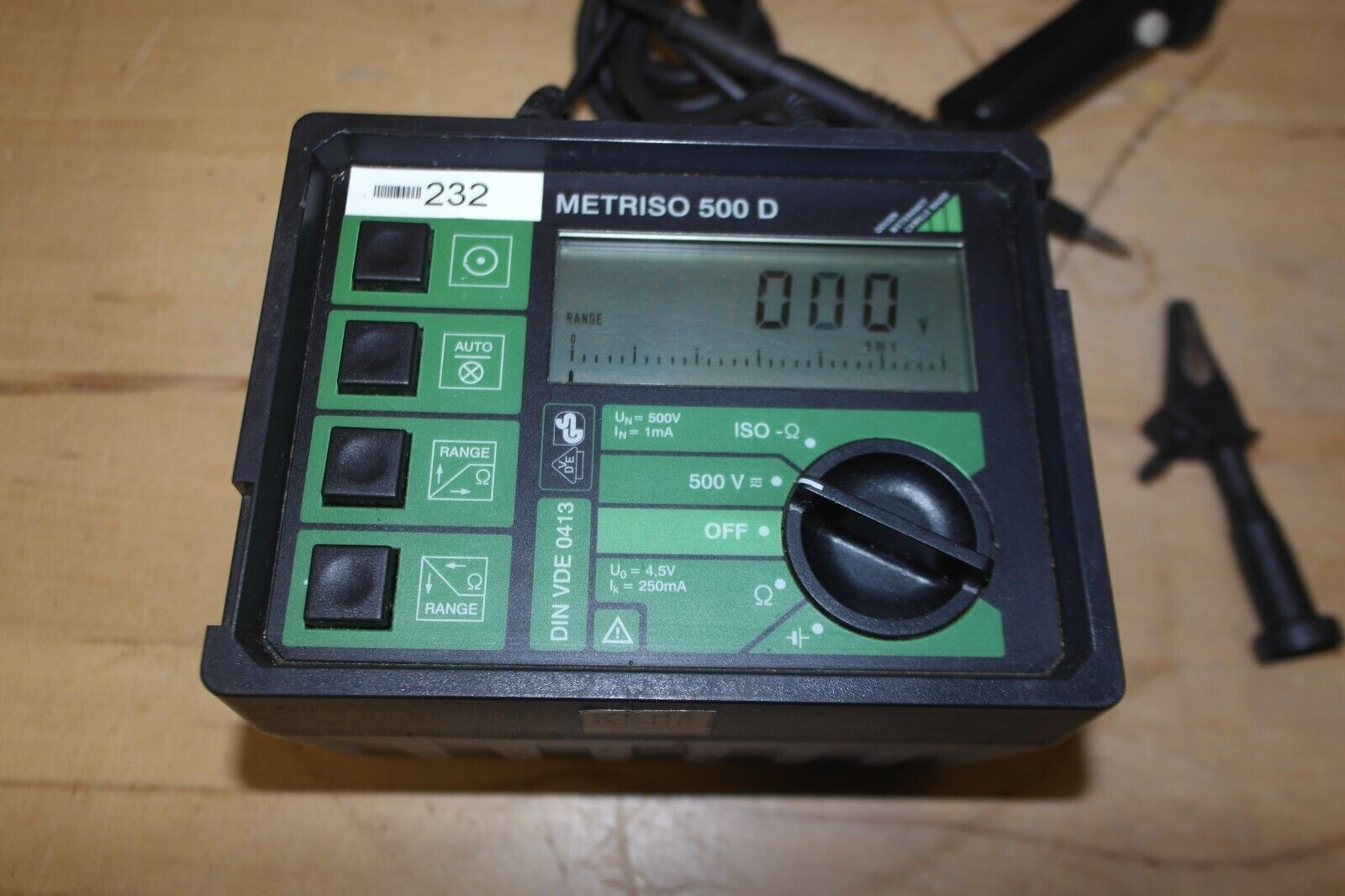 gossen metrawatt Isolations-Messgerät 500v METRISO / 500d megger ...