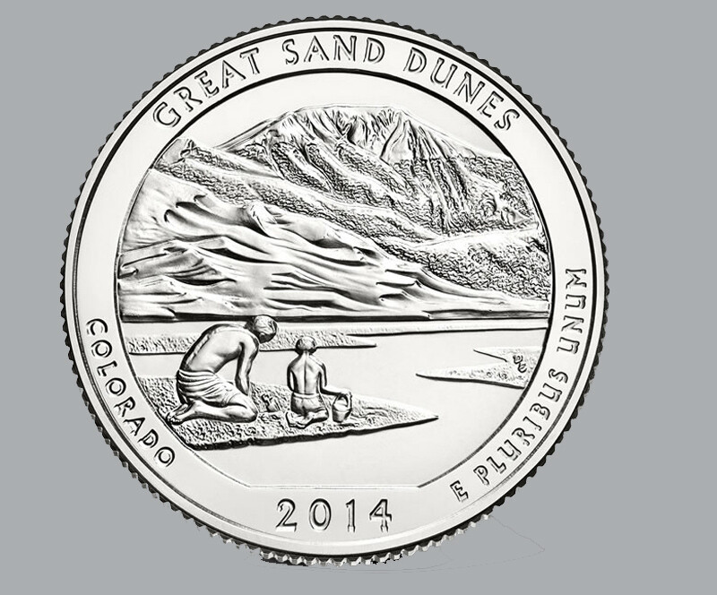 2014 Uncirculated P & D Great Sand Dunes National Park Quarters | eBay
