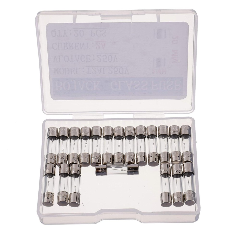 T2al250v 5x20mm 2a 250v Slow Blow Fuses 2 Amp 250 Volt 0.2 X 0.78 Inch ...
