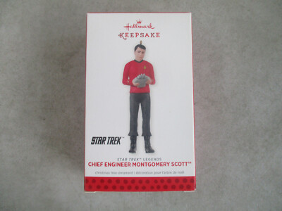 HALLMARK KEEPSAKE ORNAMENT STAR TREK LEGENDS CHIEF ENGINEER MONTGOMERY ...