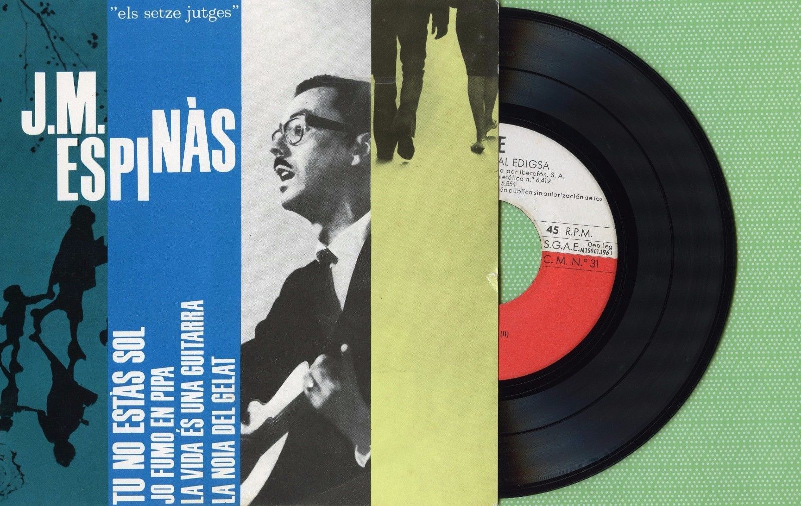 J.M. ESPINAS / Els setze jutges / EDIGSA C.M.Nº 31 Press Spain 1963 EP ...