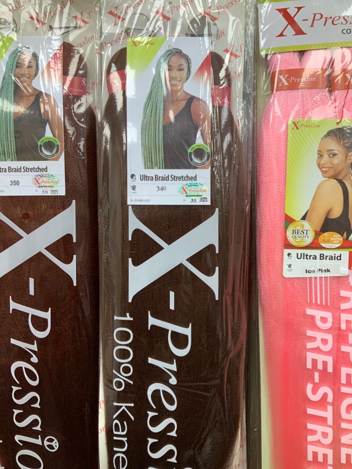 XPRESSION ULTRA BRAID HAIR FOR BRAIDING, EXPRESSION "KANEKALON ...