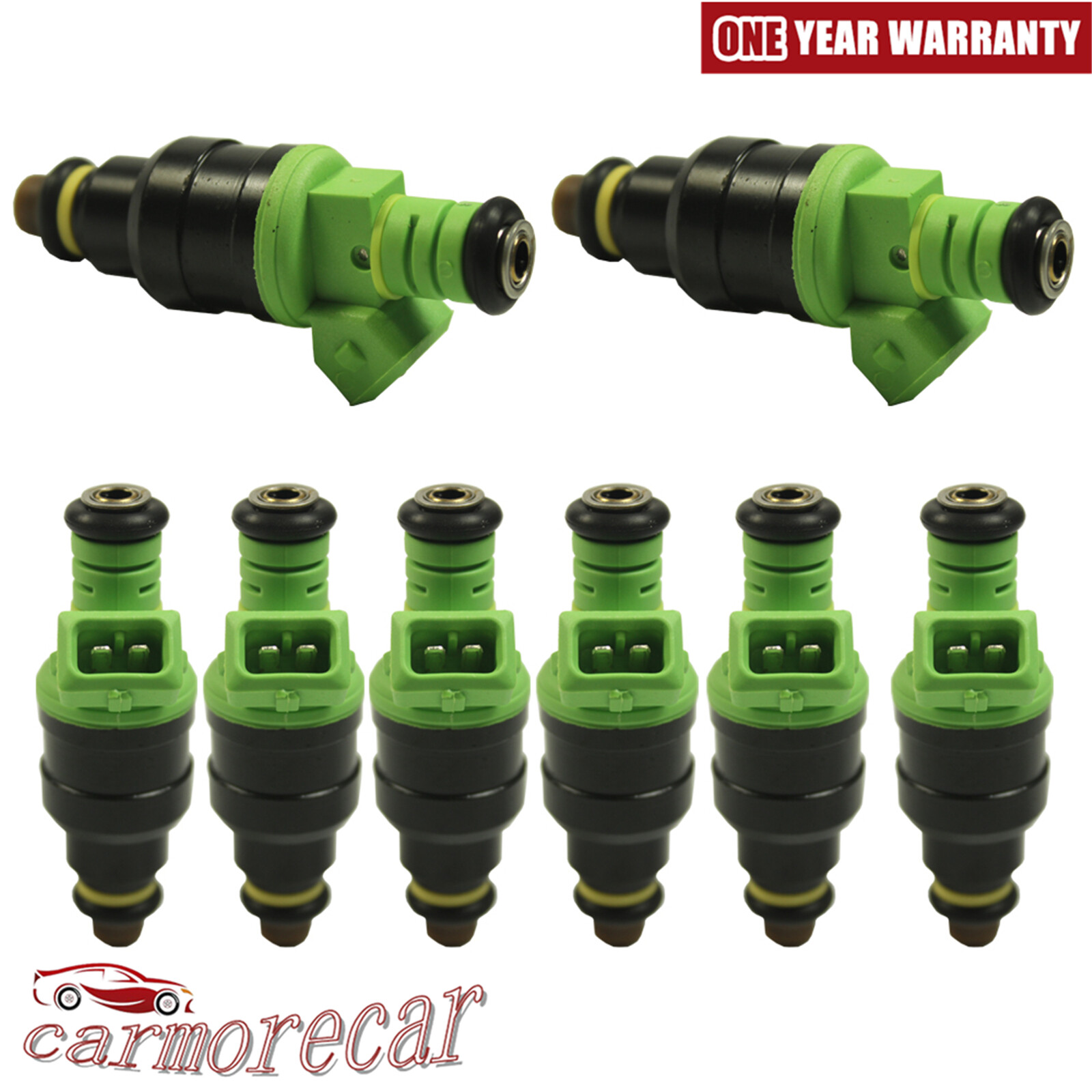 440cc 42lb EV1 Fuel Injectors Set 8 For GM L Ford Mustang T1 LS1 LS6 ...