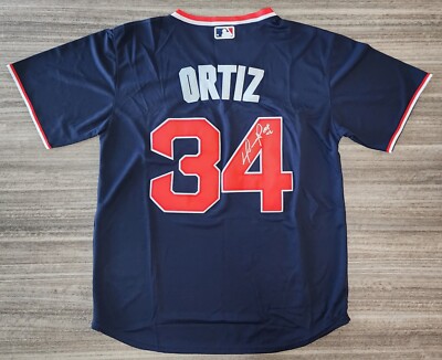David Ortiz Signed Boston Red Sox Jersey Big Papi MLB HOF Inscription ...