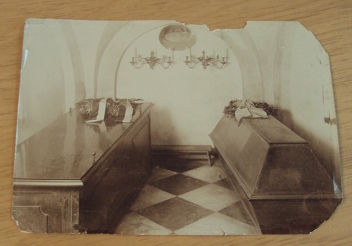 EARLY 1900's Potsdam CRYPT Room COFFIN Photo~"FREDRICK the GREAT" King ...