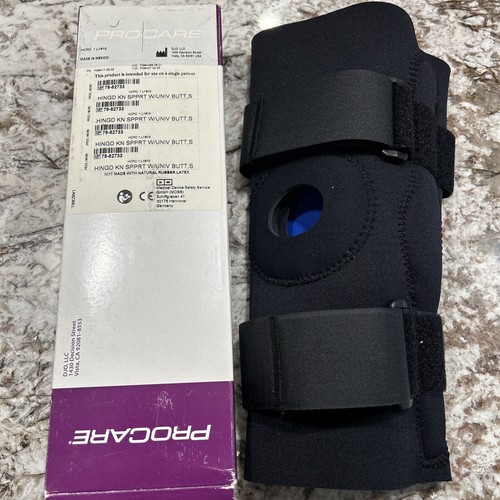 NEW Procare Hinge Knee Support Brace w/ Universal Buttress Small S ...