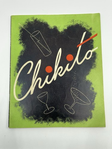 Chikito Magazine Vintage Restaurant Menu Advertising Cocktail French ...