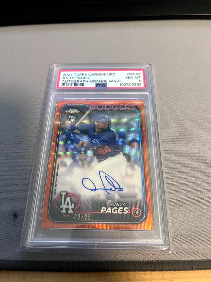 2024 Topps Chrome Update Andy Pages PSA 8 Multiple Cards Available | eBay