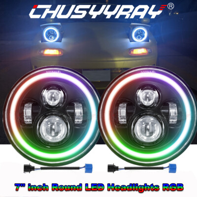 Fit Mercedes Benz 240D 300D 220D 300TD 280 7Inch Round LED Headlights ...