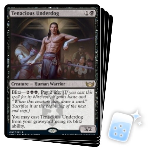 Tenacious Underdog X4 M/NM Magic: The Gathering MTG Streets Of New ...
