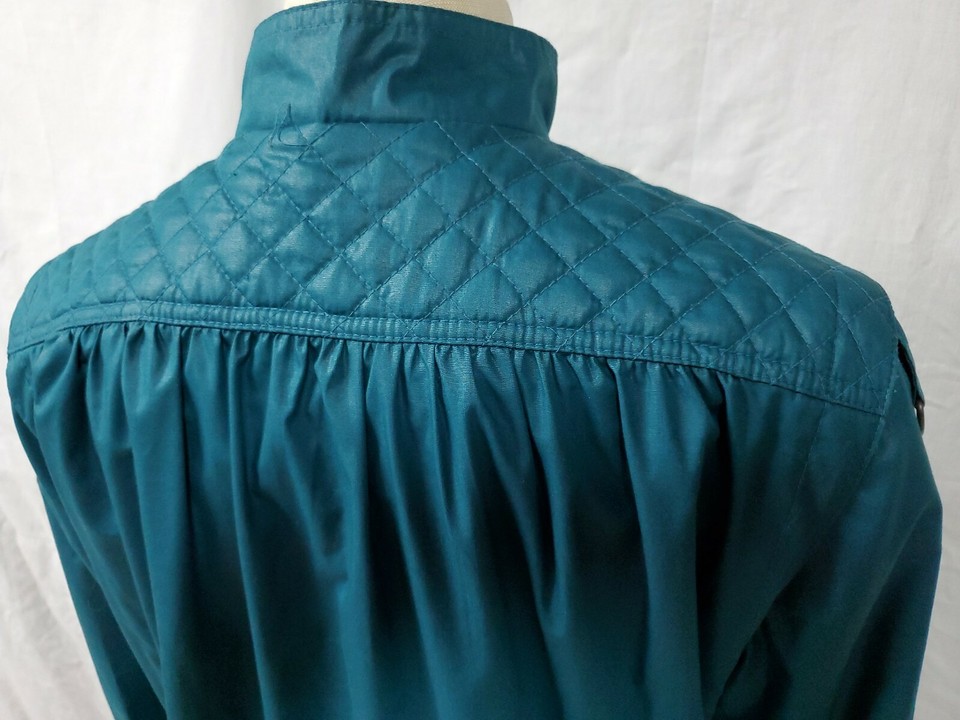 Members Only Green Jacket Zip Front Size 9/10 Pockets Lined Vintage | eBay