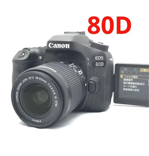 Very good condition Canon EOS 80D lens set Reliable full set ♪ Start ...