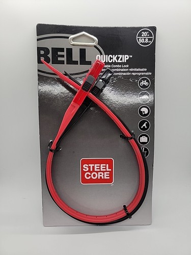 Bell QuickZip 20 In. x 4mm Resettable Combination Bicycle Lock (2-Pack ...