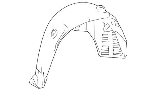 Genuine Mercedes-Benz Wheelhouse Liner 2046905530 OEM for sale online ...