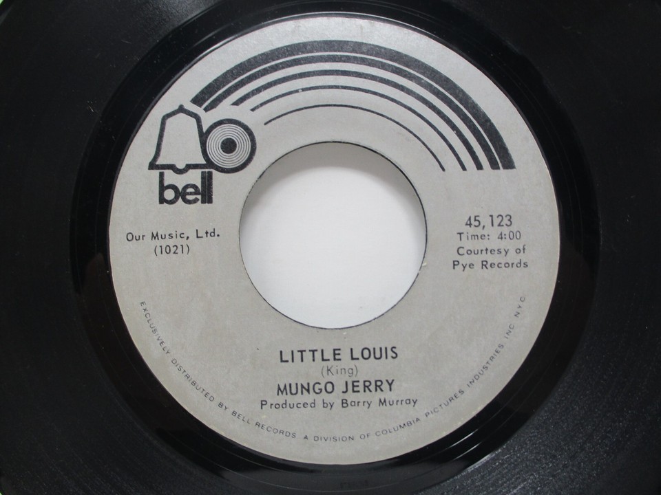 Mungo Jerry Lady Rose / Little Louise 45 Bell | eBay